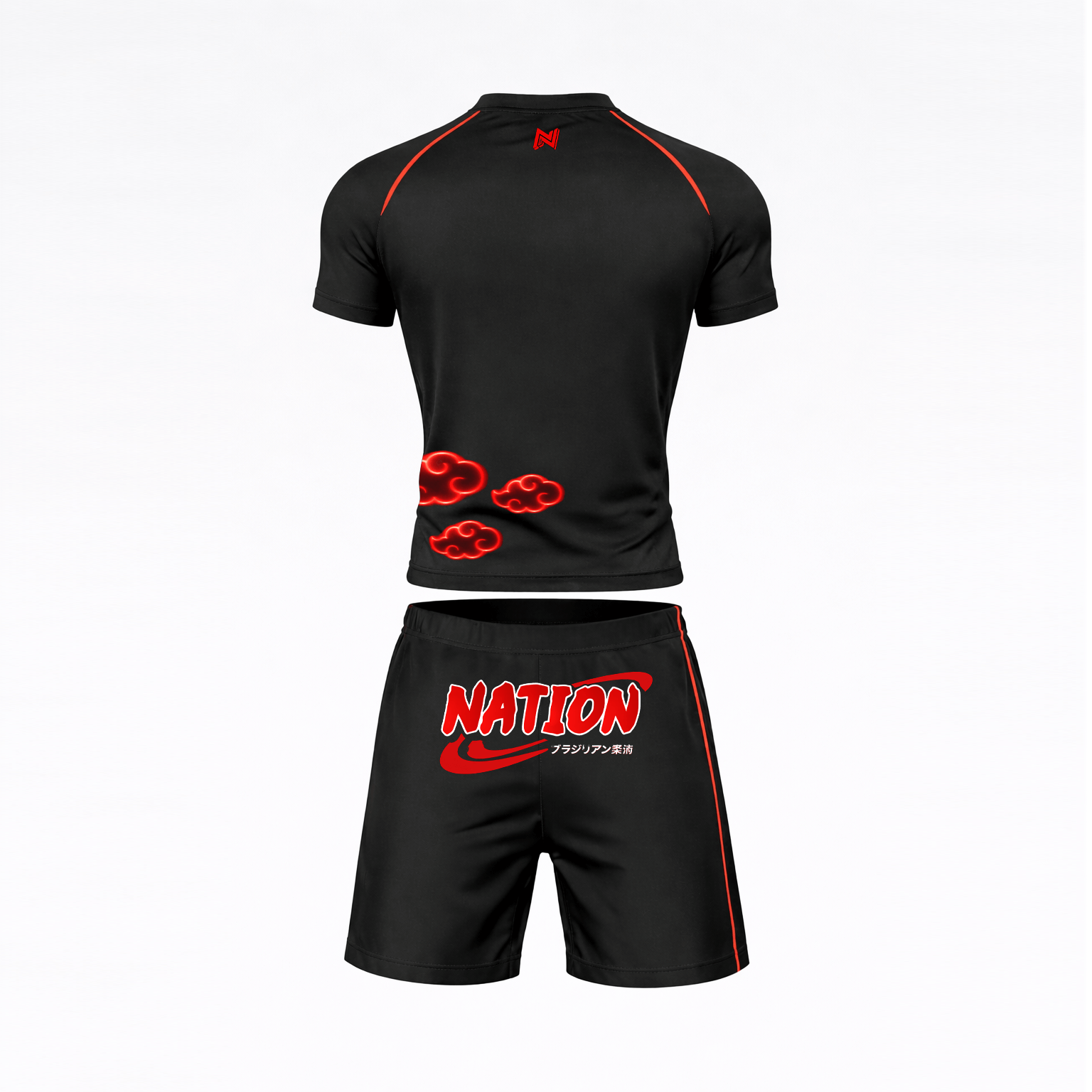 Shadow Cloud No Gi Set | Naruto-Style Anime BJJ Rash Guard Set – Nation ...