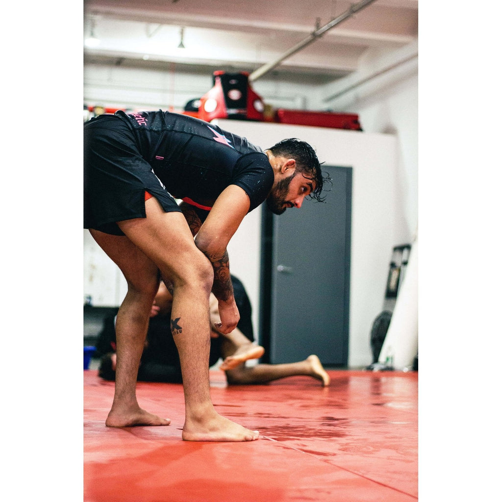 Black Short Sleeve BJJ Rash Guard - Death Cuddles - Nation Athletics Bjj